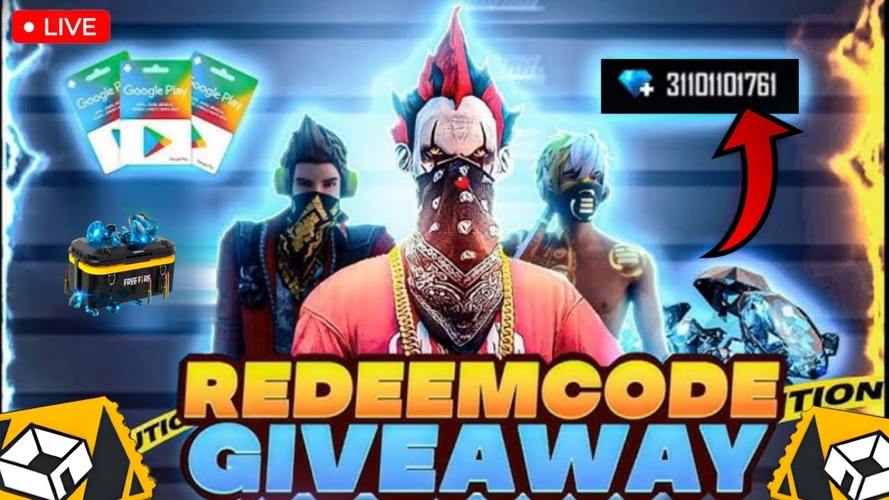 🔴 Free Fire Live Redeem code Giveaway 😱 | Team code Giveaway 🔥 | Custom ...