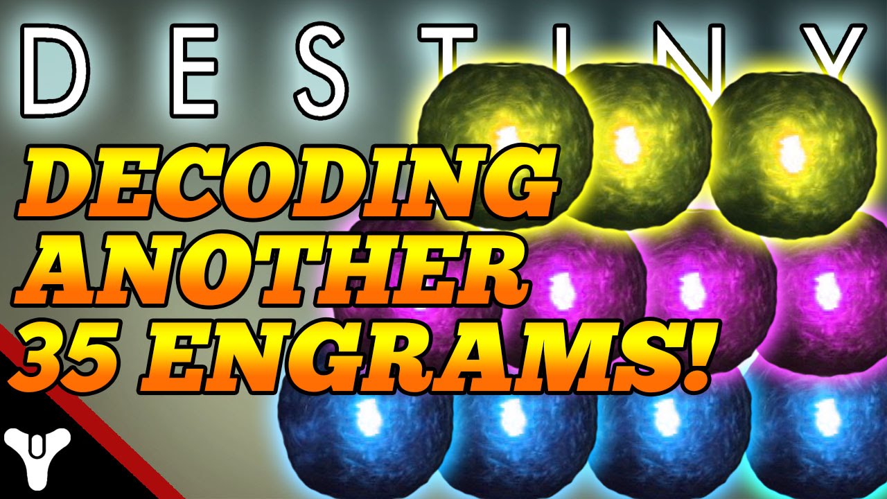 Destiny: "ANOTHER 35 ENGRAMS DECODED!" Destiny Engram Decoding ...
