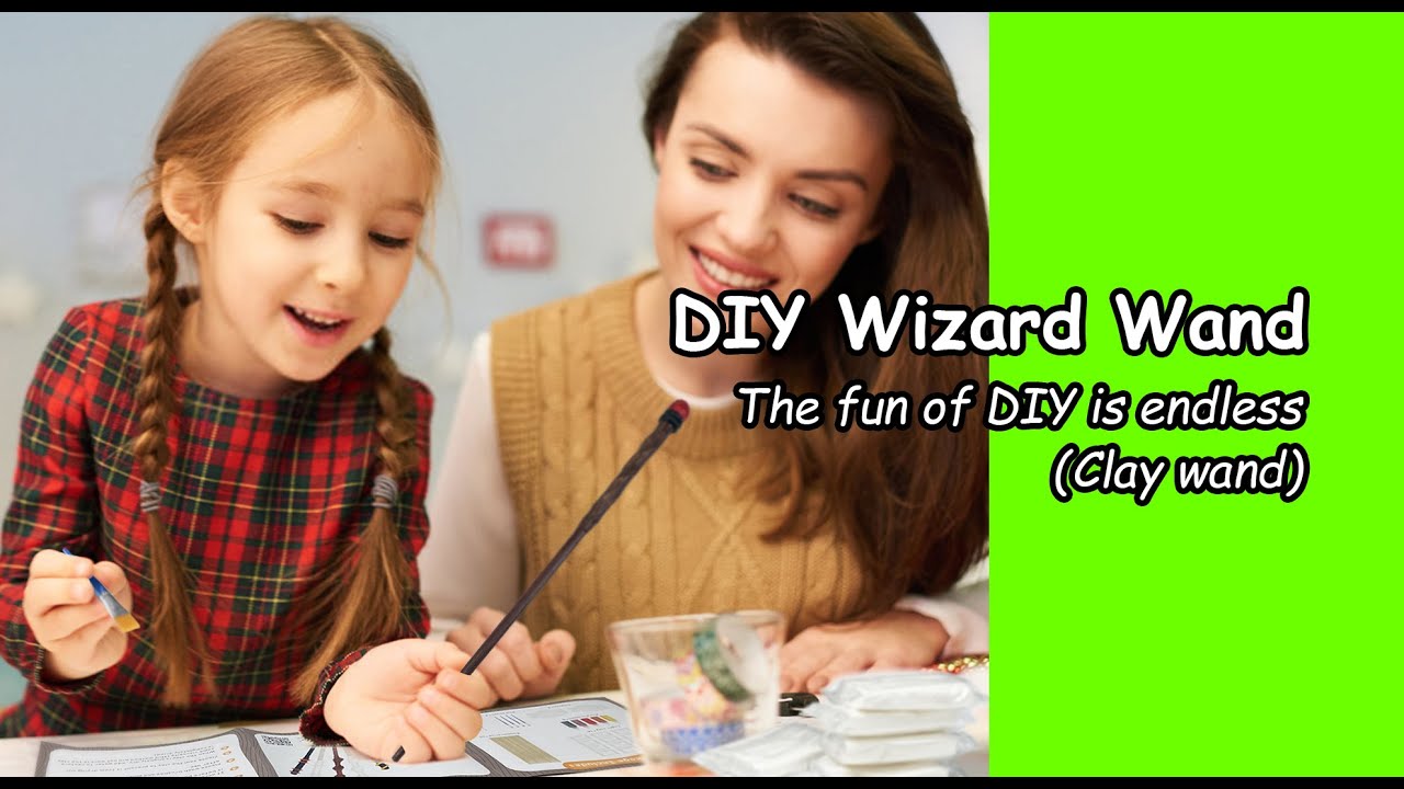 magic wizard wand making kit DIY craft set(how to use clay to make a ...