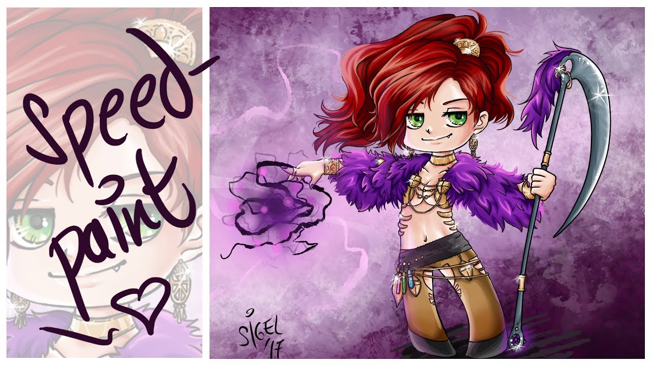 Fanart Speedpaint - Black Desert Online Sorceress Chibi - YouTube
