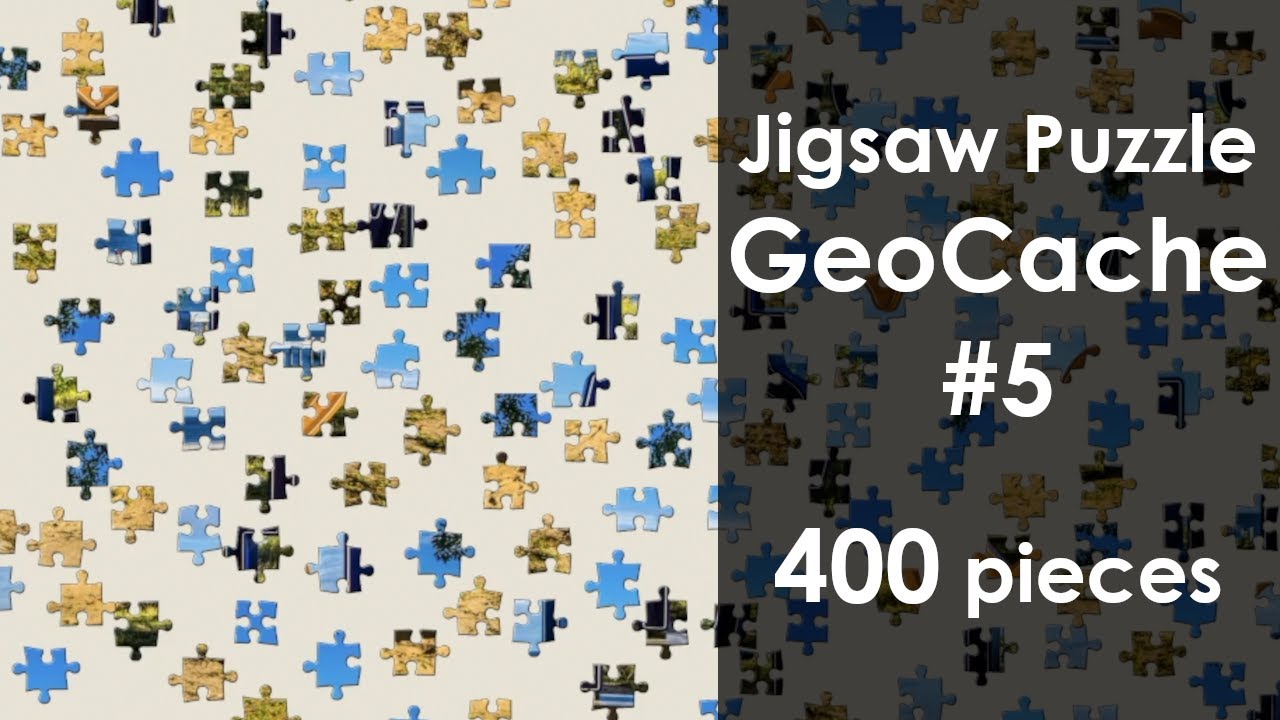 Jigsaw Puzzle GeoCache 5 400 pieces Time lapse - YouTube