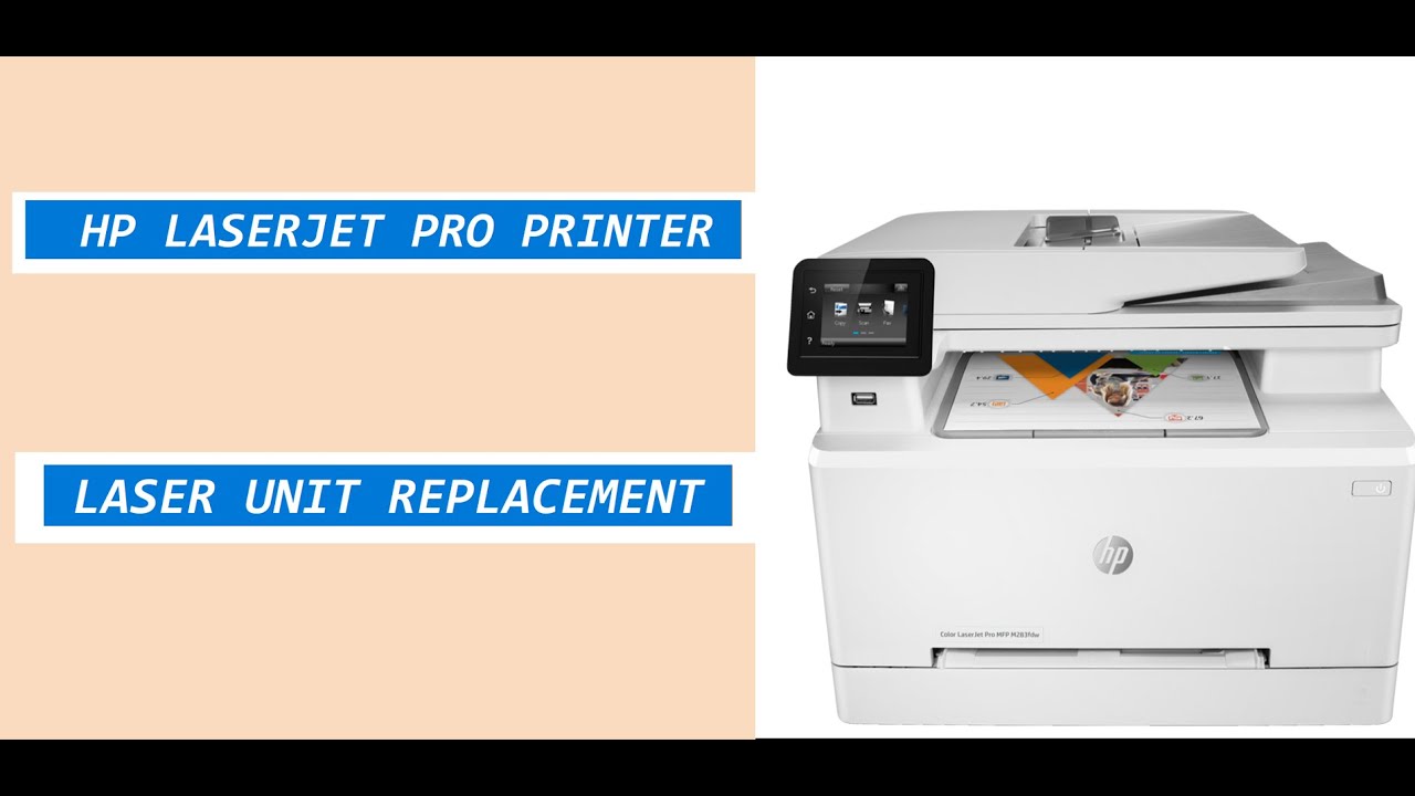 HP Printer Laser Unit Replacement - How to Remove Laser Unit System ...