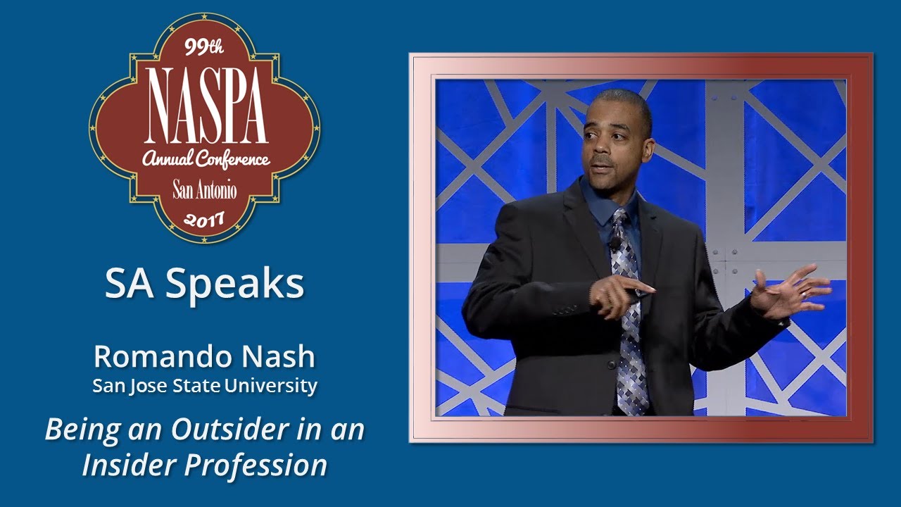 2017 NASPA Annual Conference SA Speaks - Romando Nash - YouTube