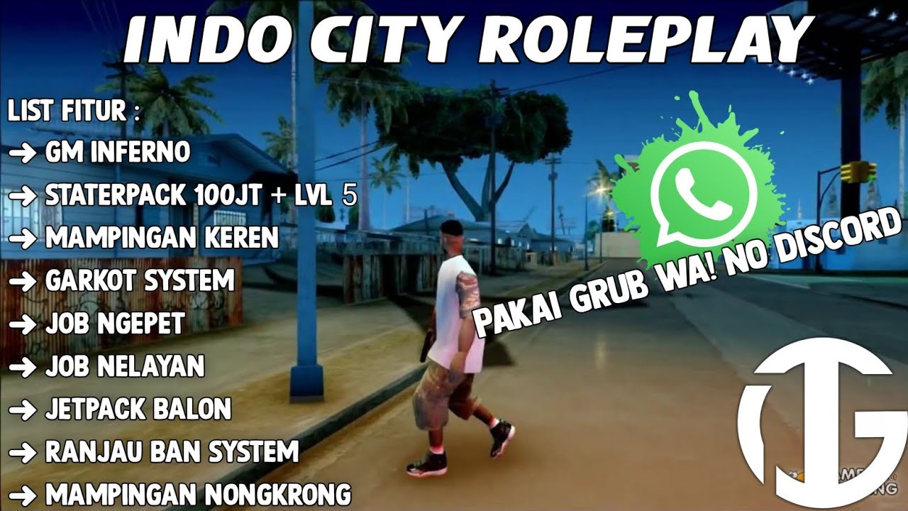 SERVER TANPA DISCORD! INDO CITY ROLEPLAY || GTA SAMP INDONESIA - YouTube