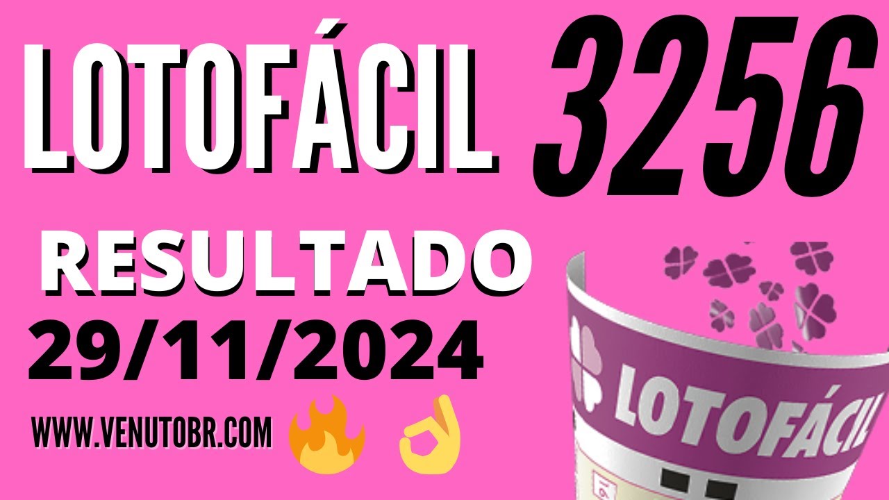 🍀 Resultado Lotofácil 3256 - YouTube