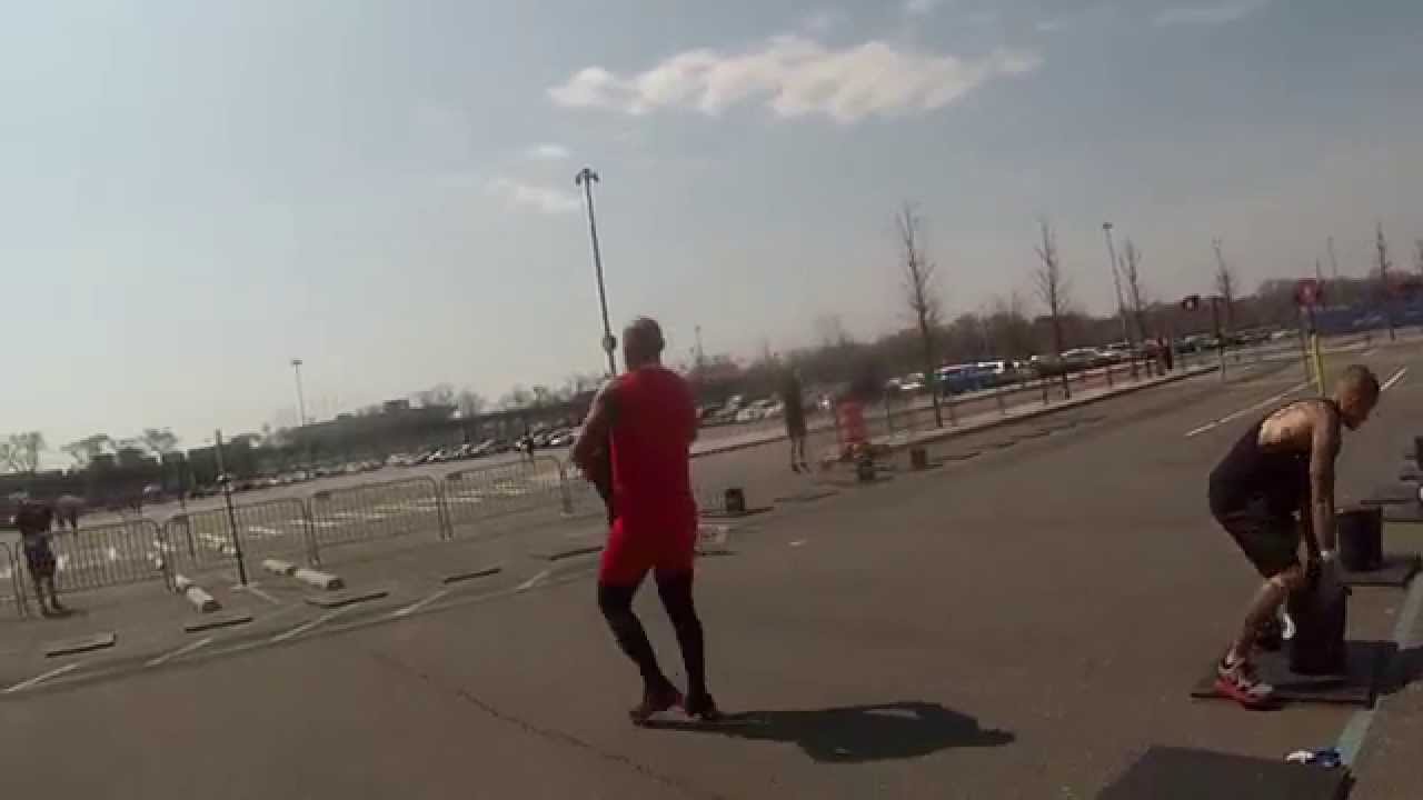 citifield spartan race 2014 april 13 Atlas Carry - YouTube