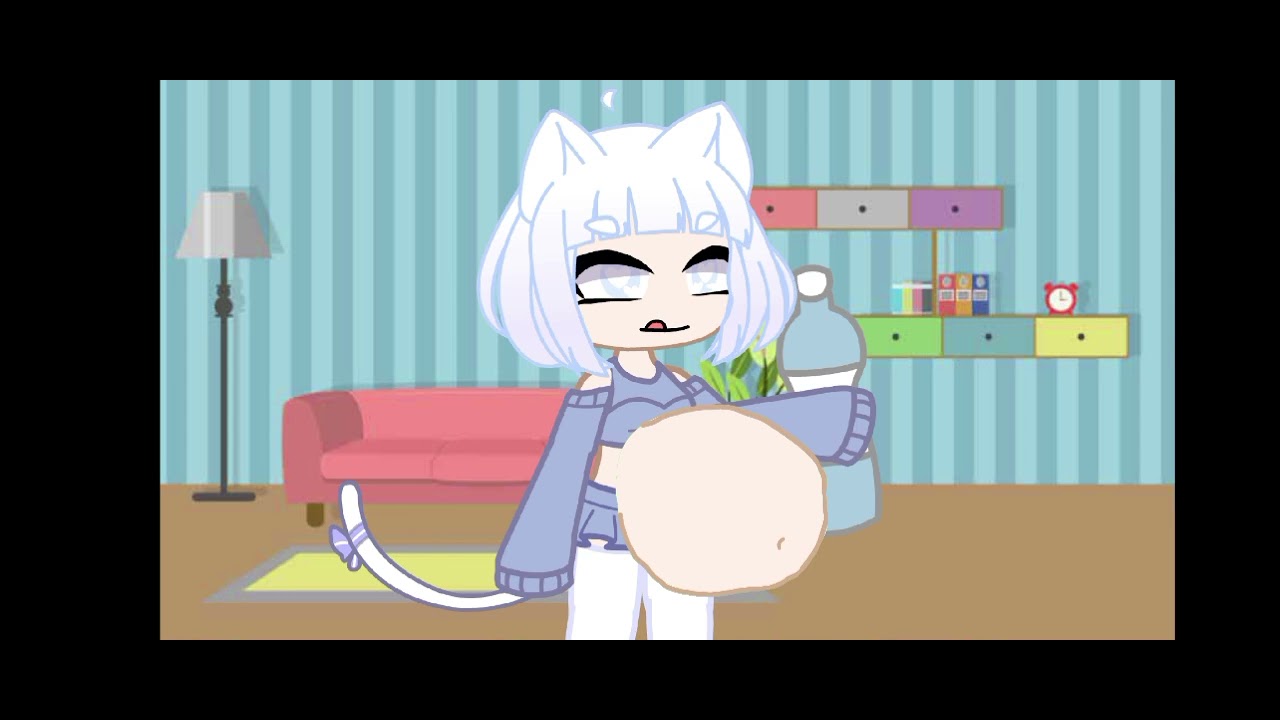 Животик урчал очень сильно. #inflation #belly #урчание #gacha - YouTube