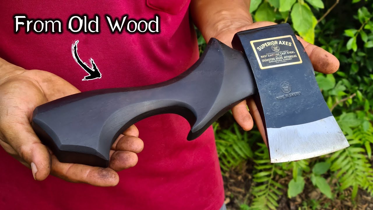 Turn Old Wood to Beautiful Axe Handle , Making an Axe Handle ...