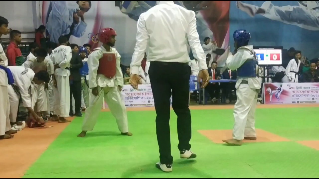 Shoriful (Natore) vs Rayan | -45 KG Junior | Taekwondo Fight 2020 ...