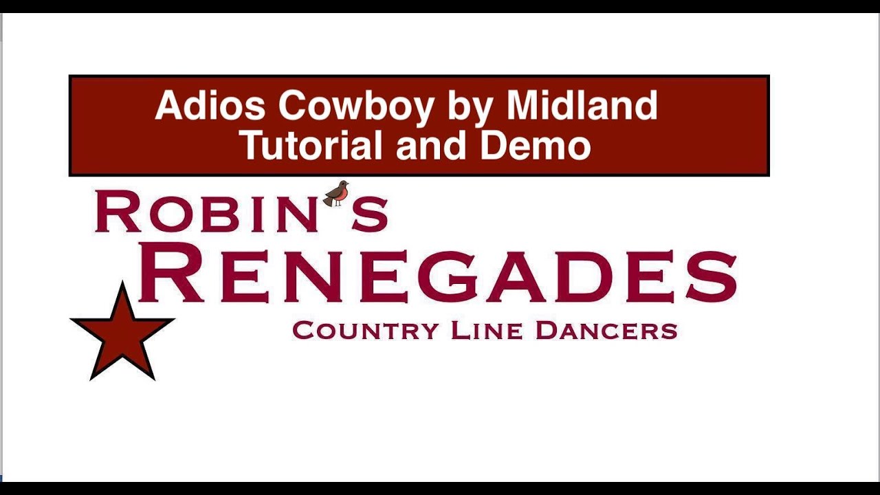 Adios Cowboy by Midland Country Line Dance Tutorial and Demo - YouTube