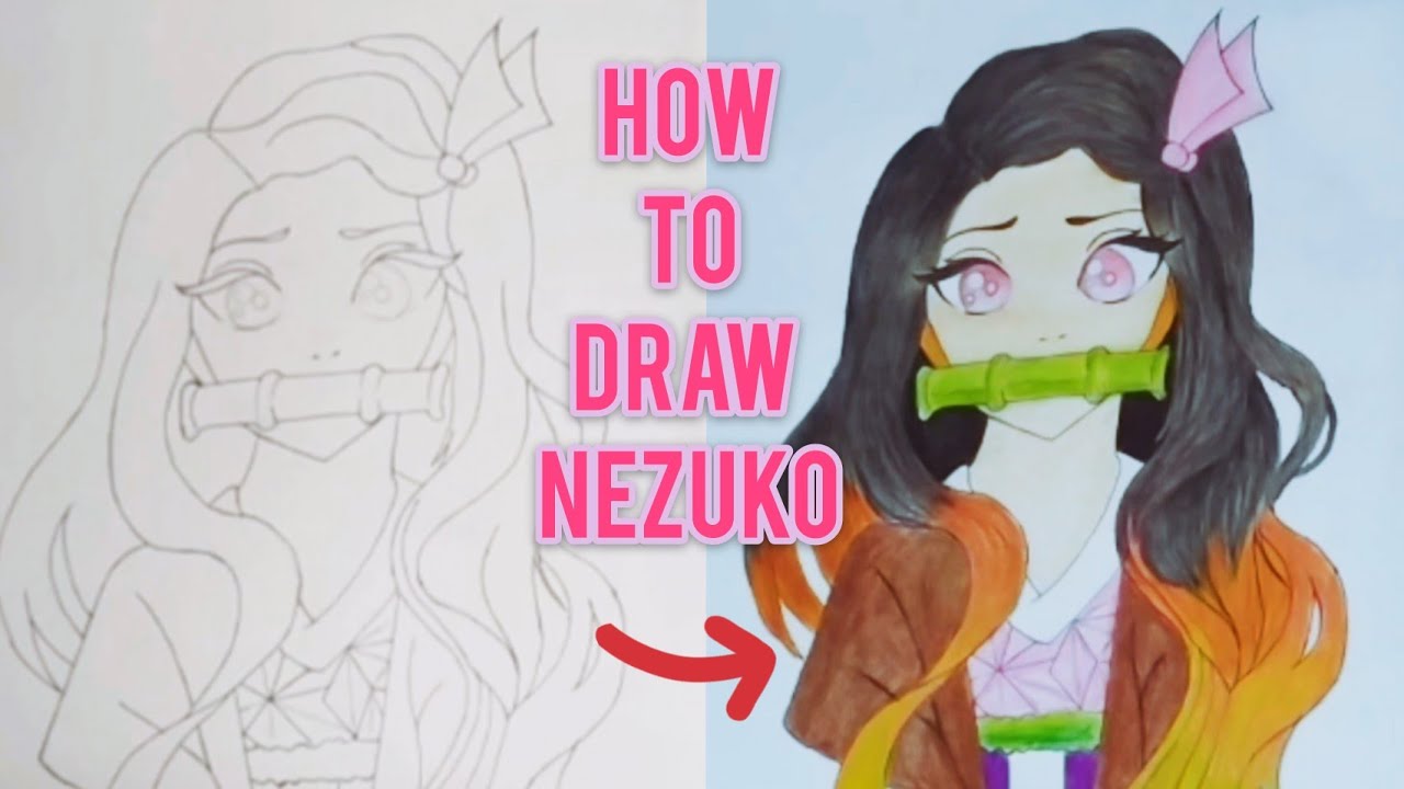 How to draw NEZUKO "Basic Anatomy'' (Anime Drawing Tutorial for ...