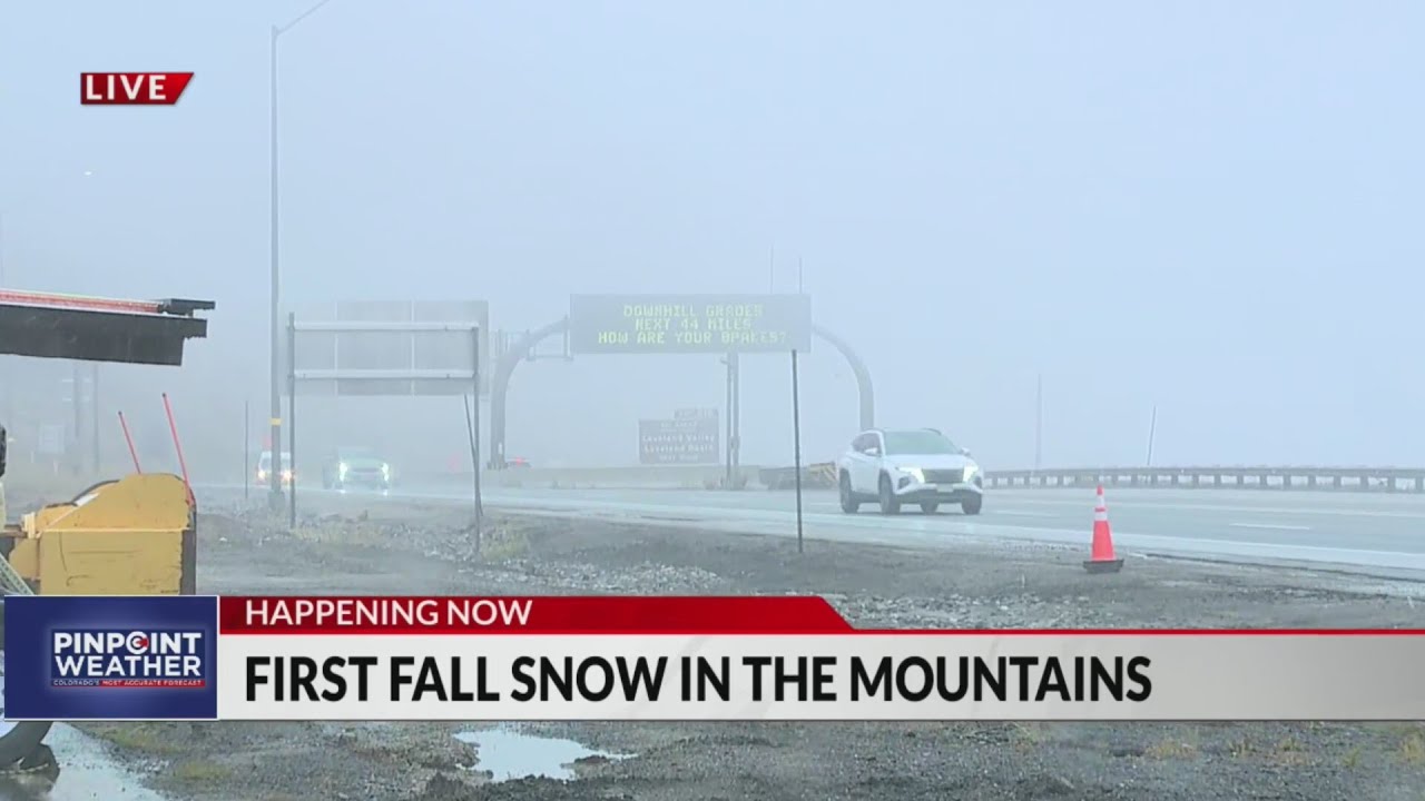First fall snow in the mountains - YouTube