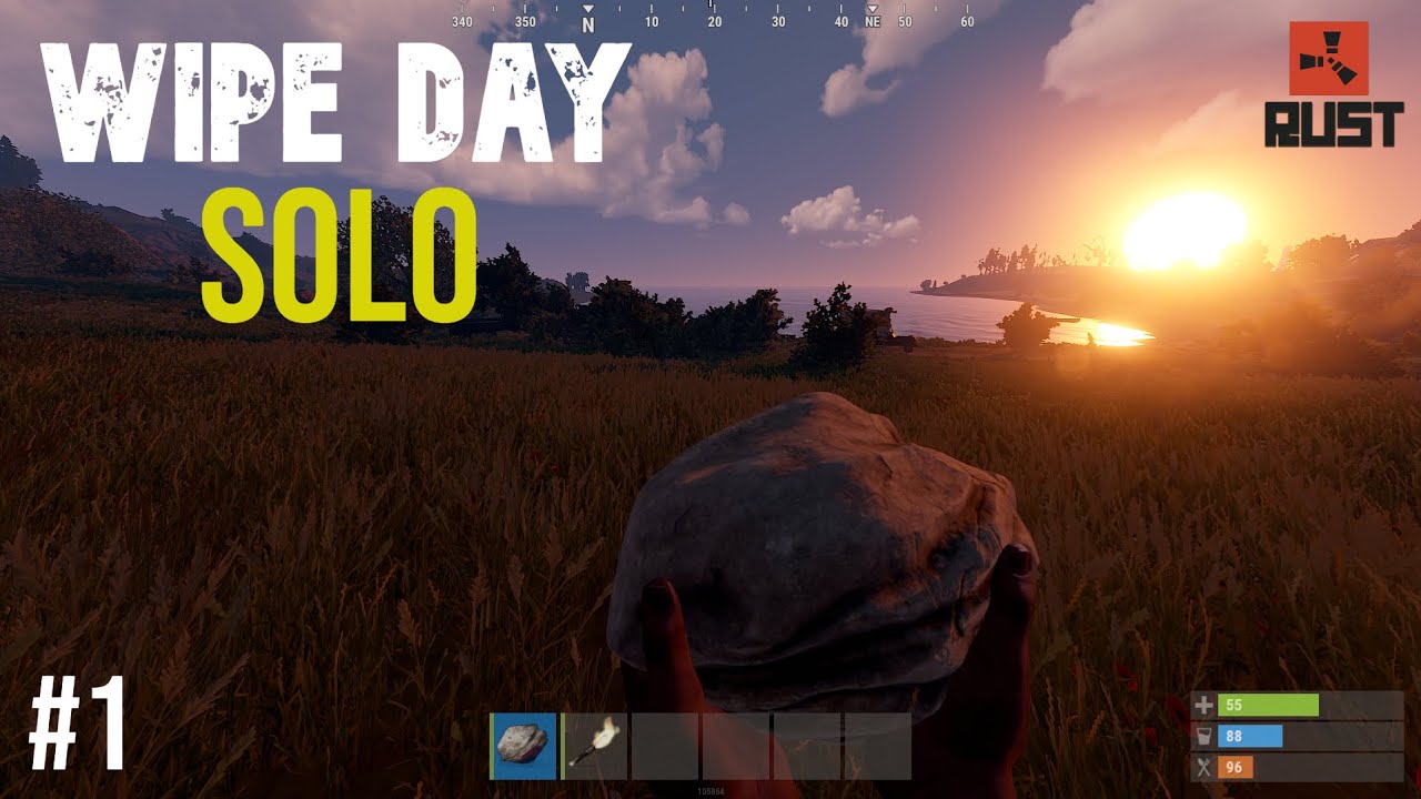 SOLO jogando WIPE no RUST | Rust Solo - YouTube
