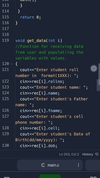 student database management system project #shorts #code - YouTube