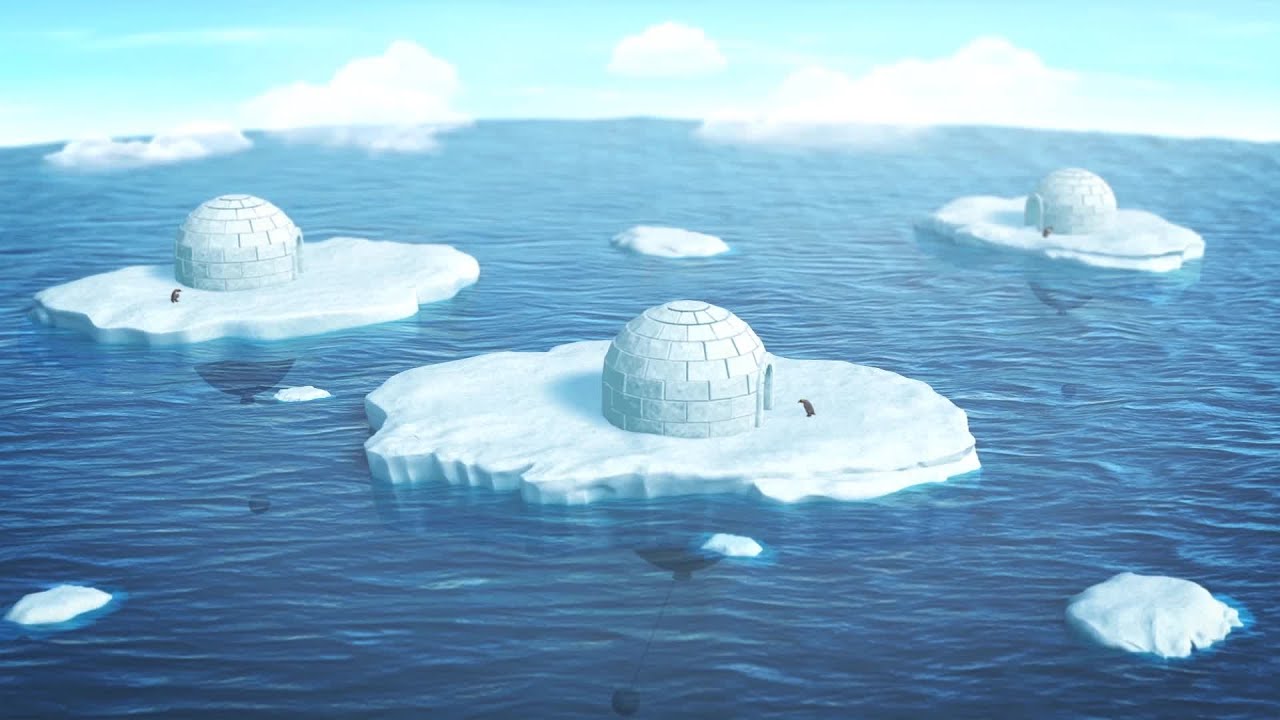 Architect's floating igloos would protect penguins and cool sea ice - YouTube