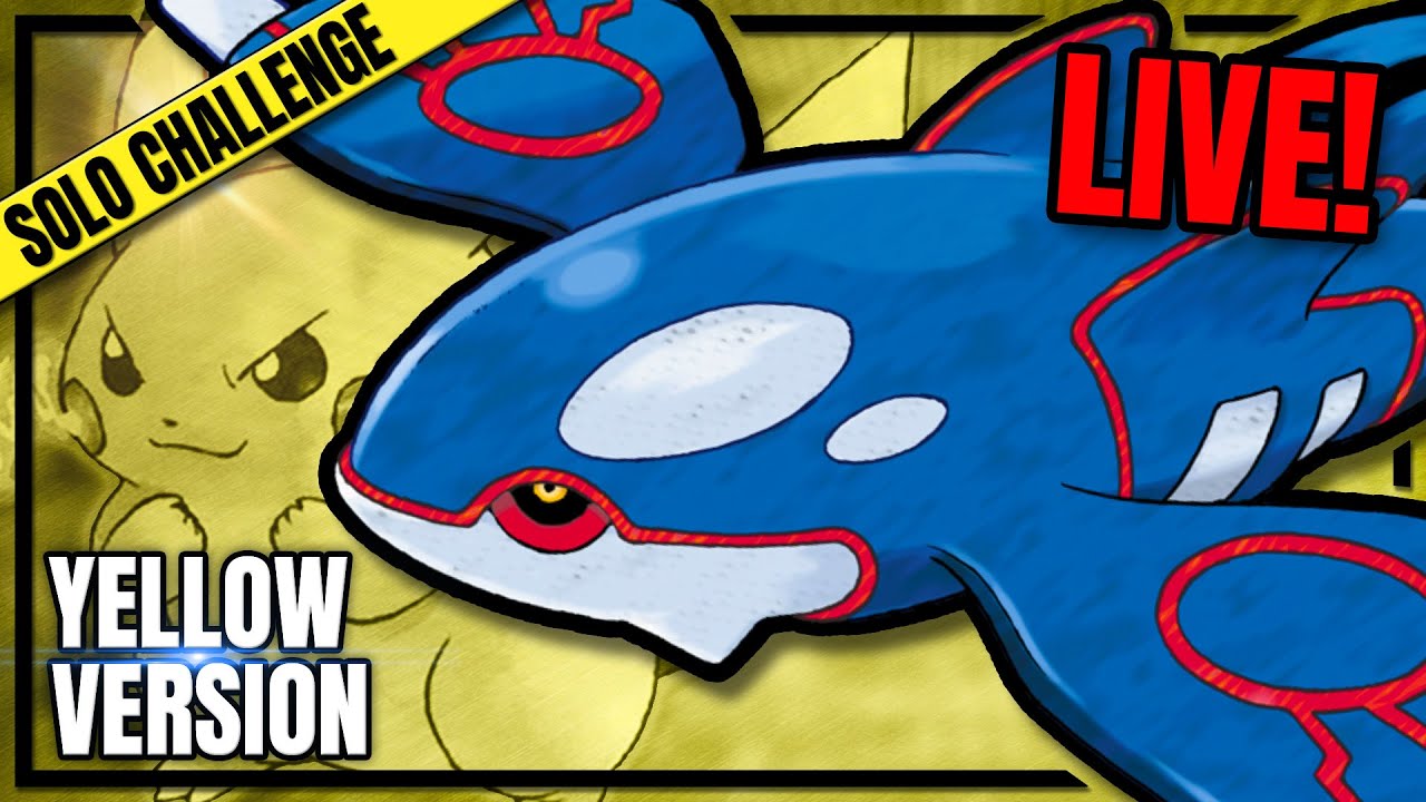 LIVE! Kyogre Only - Pokemon Yellow (feat. SteveMPlays & Speedrunner0218 ...
