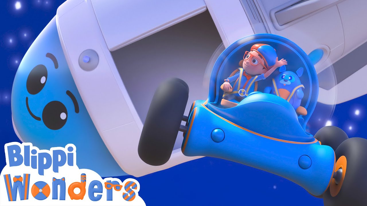 Blippi & D.Bo Blast Off to Space! Meet Rihanna the Rocket & Float in ...