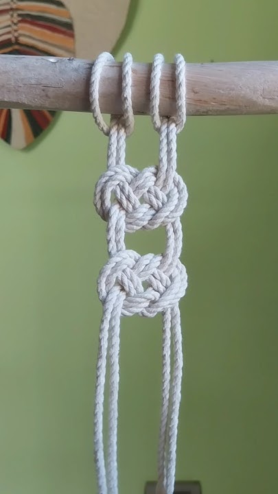 Nudo Josefina, tutorial de macramé #macrametutorial #macramefacil #macrameknots - YouTube