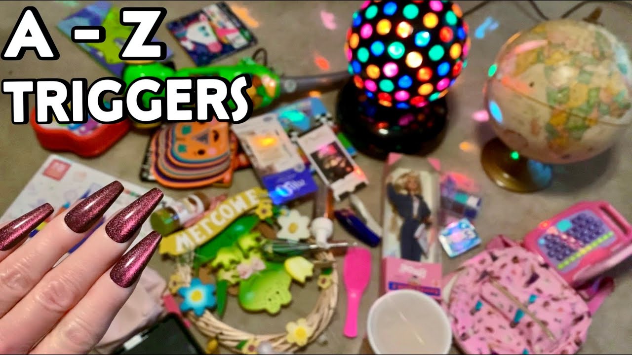 ASMR Alphabet Tingles A to Z Triggers Tapping, Scratching, Crinkles ...