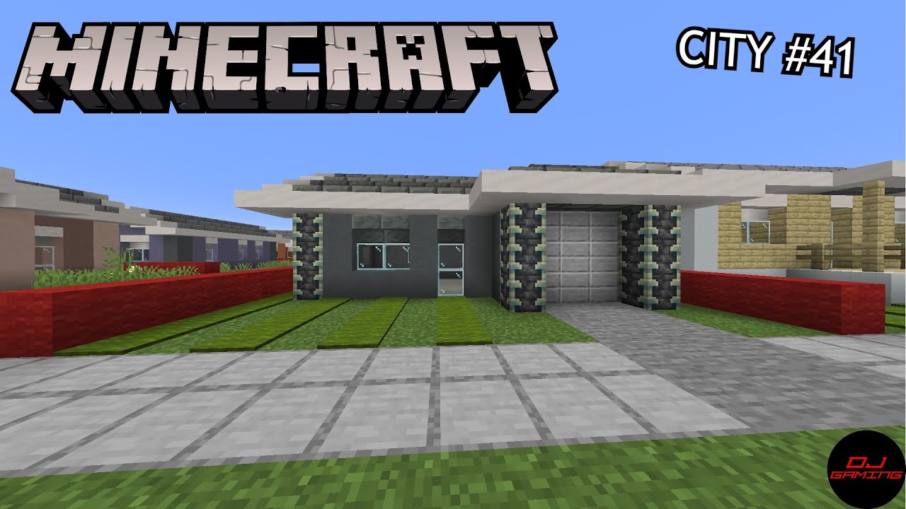 Minecraft: City #41 (Building Suburban Houses) Pt 3 - YouTube