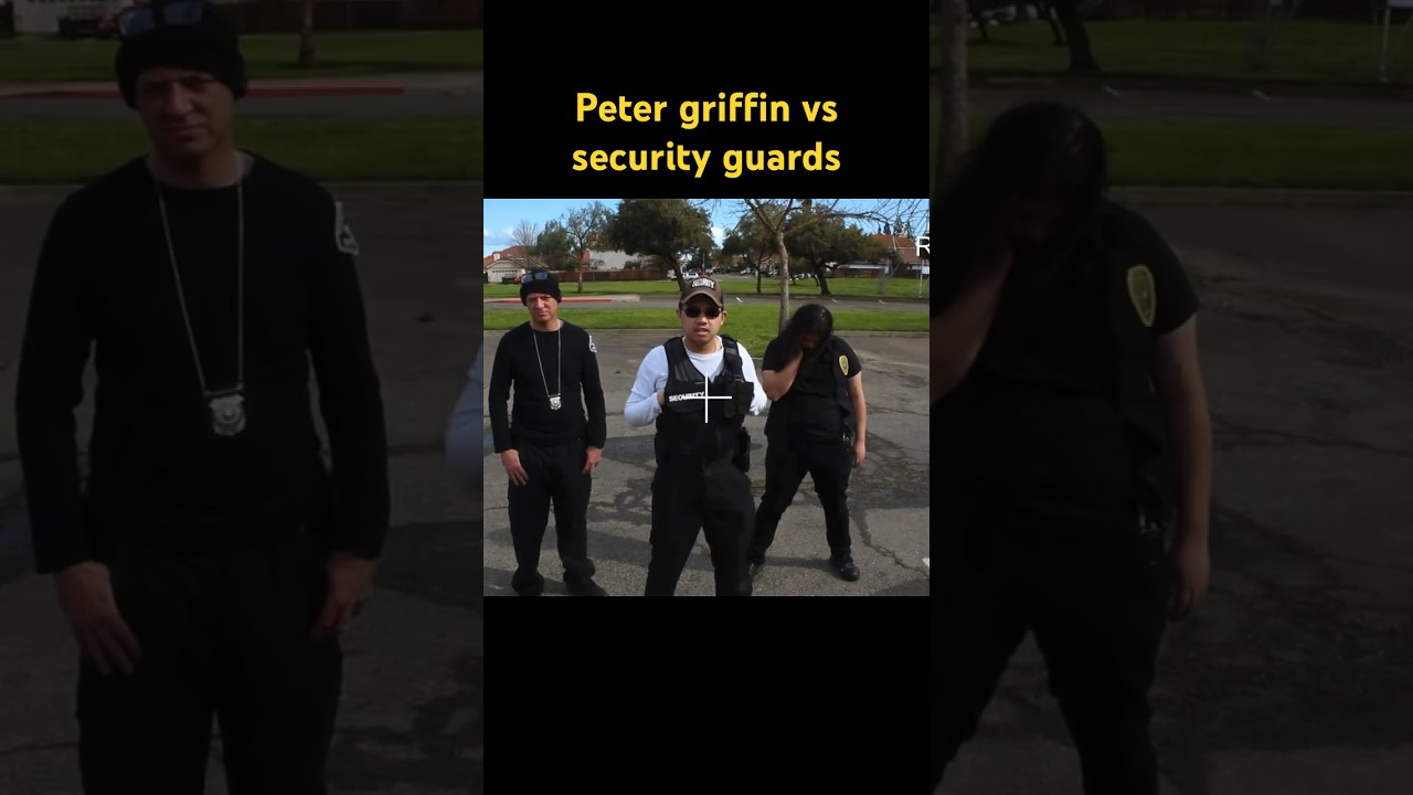 Peter griffin vs security guards #comedy #funny #police #cops #security ...