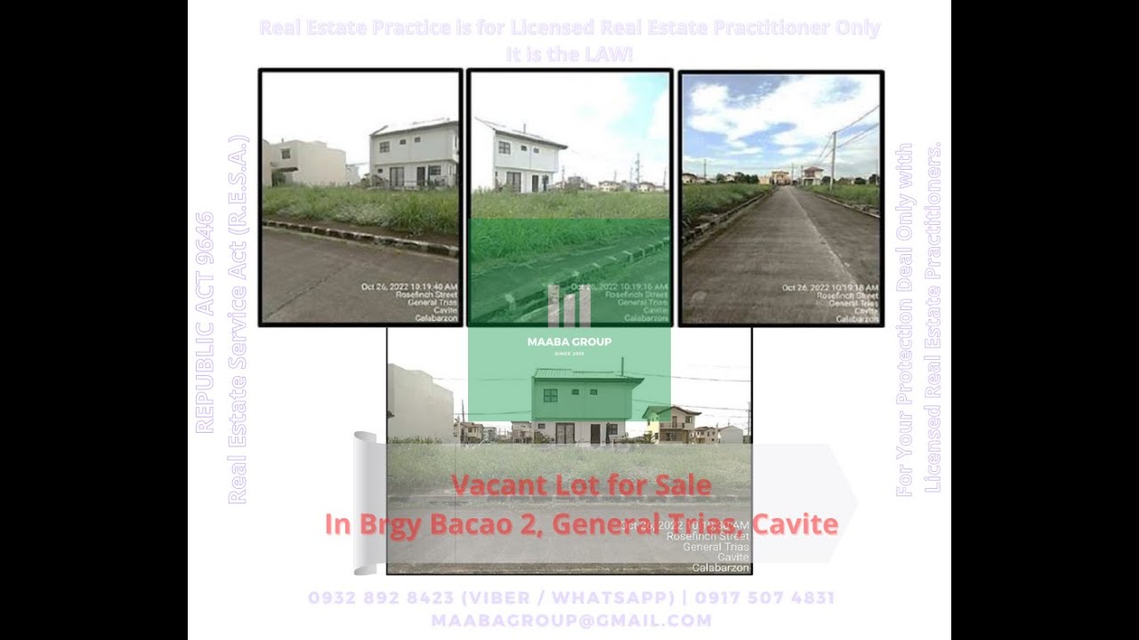 Vacant Lot for Sale in Antel Grand Village Brgy Bacao 2, General Trias ...