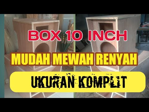 SKEMA BOX MIDDLE 10 INCH SINGEL PLUS TWEETER || UKURAN LENGKAP - YouTube