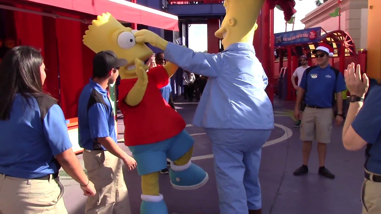 Bart wants to win a prize // Universal Studios Hollywood - YouTube