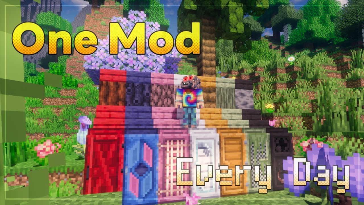 We added One Mod to Minecraft Every Day | day 1 | - YouTube