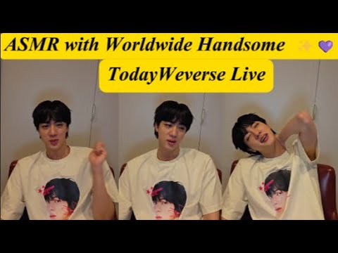 BTS JIN LIVE ON WEVERSE TODAY || JIN ASMR LIVE July 23, 2025 - YouTube