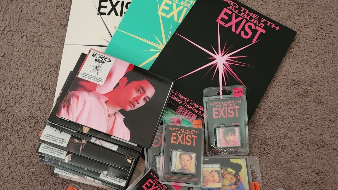 EXO Exist Album Unboxing (All Versions) - YouTube