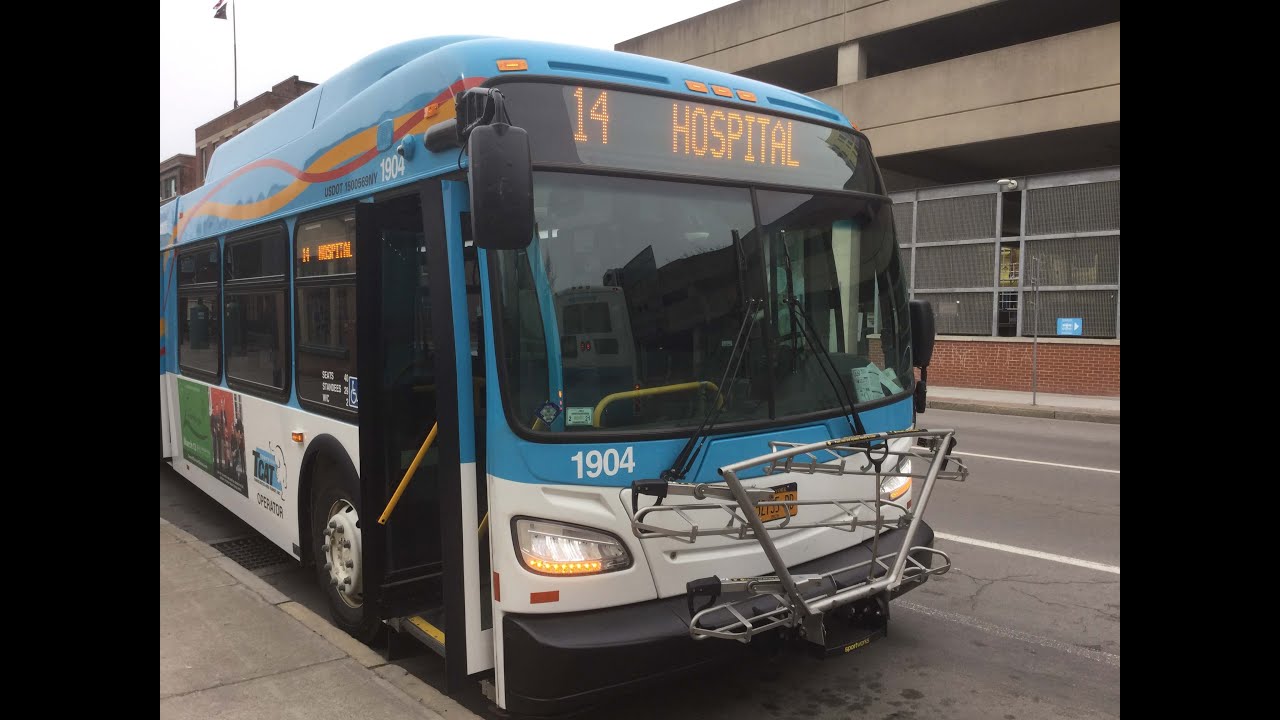 TCAT Bus Service 14 [1904]: West Village → Conifer Village - YouTube