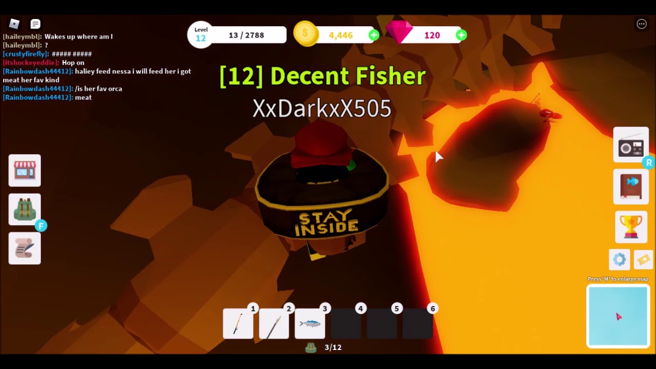 ROBLOX fishing simulator How to get the Lava Rod - YouTube