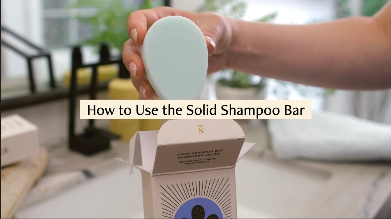 How To Use The Moisturize + Shine Solid Shampoo Bar - YouTube