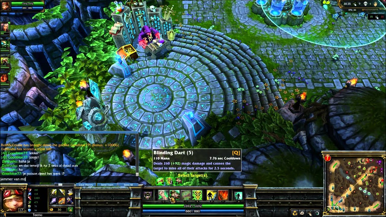 League of Legends 17-11-2010 Attack Speed Teemo (Malady, Rageblade ...