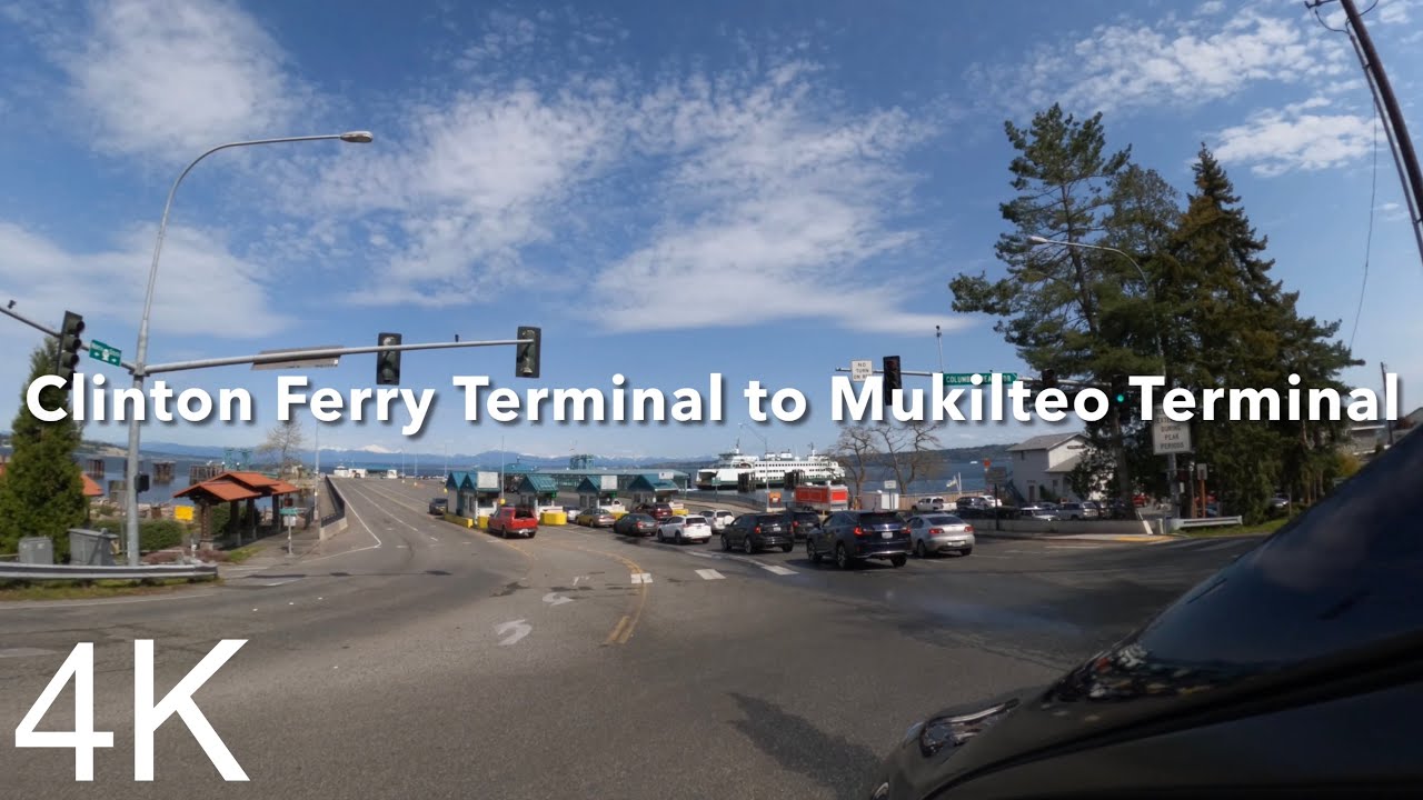 Clinton Ferry to Mukilteo Ferry Terminal WA USA 城市漫步 - YouTube