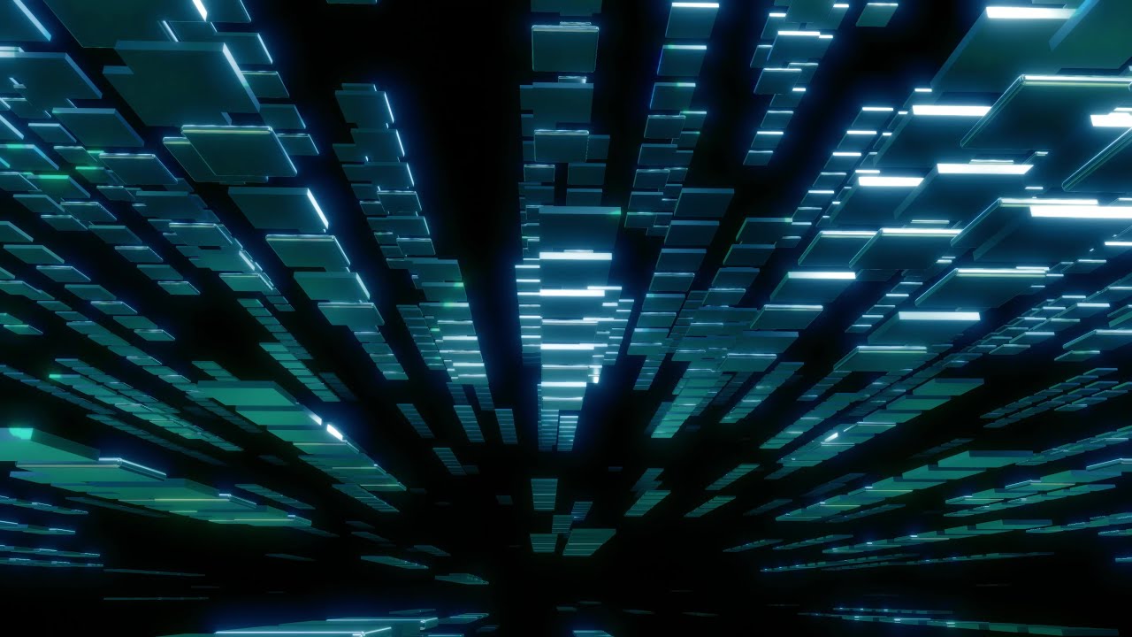 led mapping shining blue color lights 4K VJ Loops Abstract Motion ...