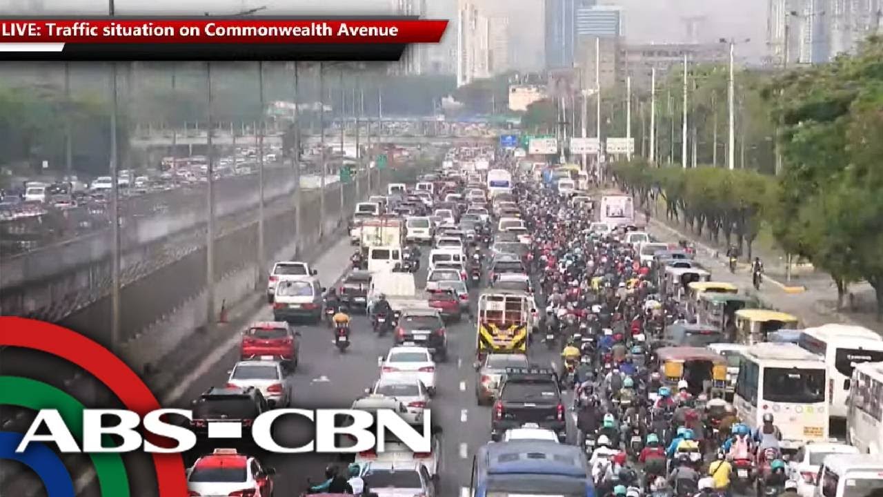 LIVE: Traffic situation on Commonwealth Avenue | ABS-CBN News - YouTube