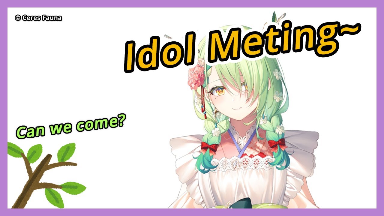 Brave(?) Sapling Asks to Join Fauna's Idol Meeting - YouTube