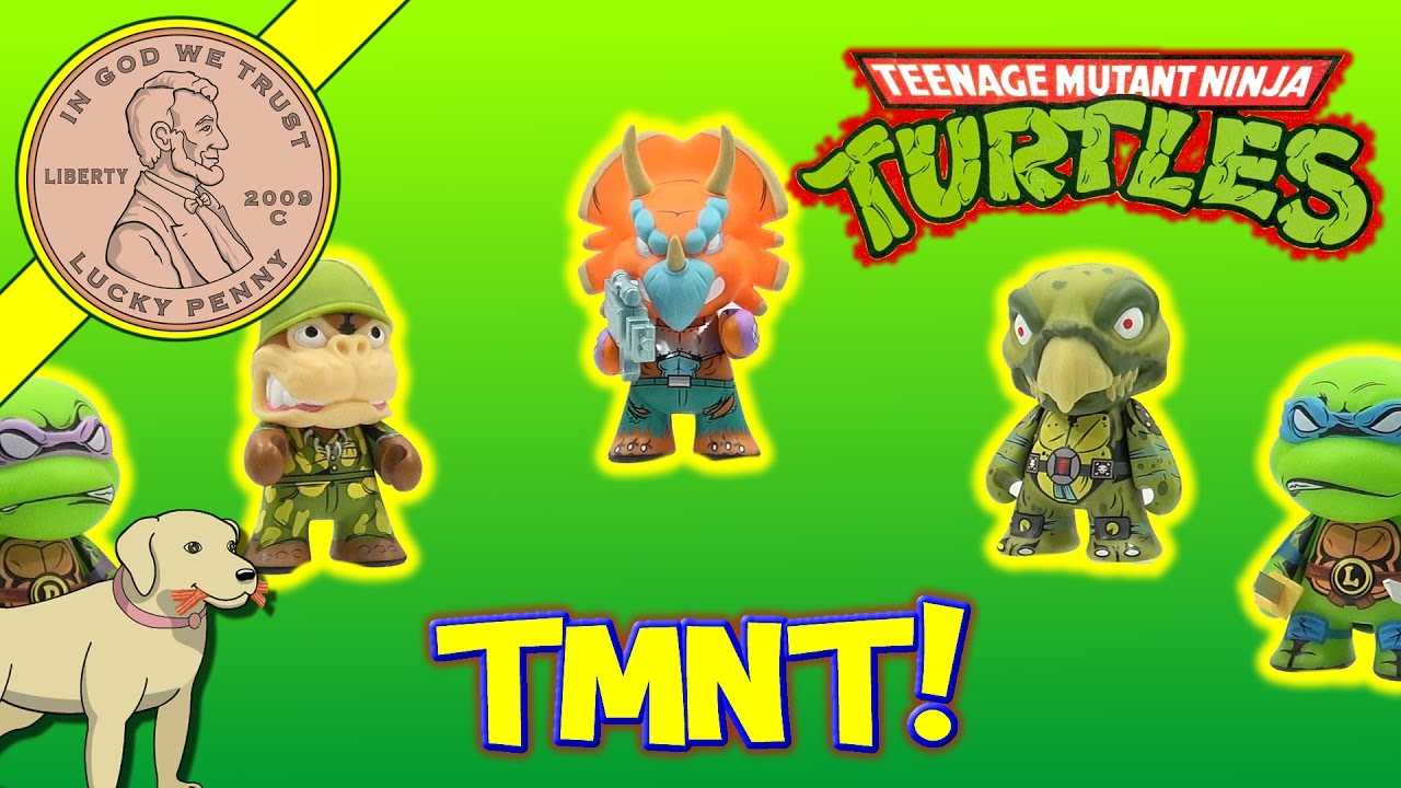 Teenage Mutant Ninja Turtles Shell Shock Vinyl Mini Figures - YouTube