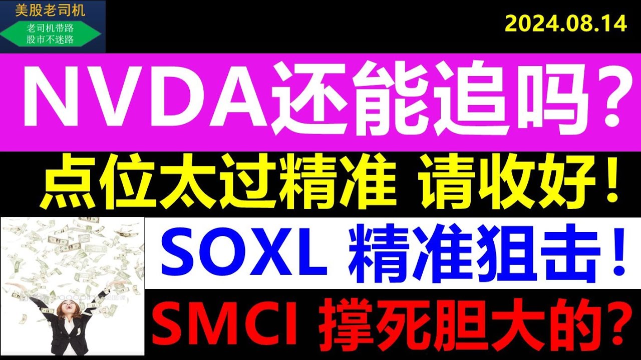 美股老司机：特斯拉英伟达还可以追吗？科技股可以抄底了吗？SPY QQQ TSLA AAPL NVDA AMD META MSFT AMZN GOOG SOXL TSM SMCI PLTR 8月 ...