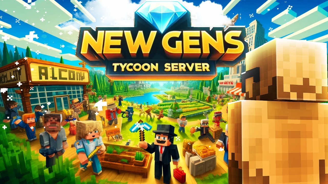 NEW GENS TYCOON SERVER! - MCPE GENS TYCOON [Minecraft Bedrock 1.20 ...