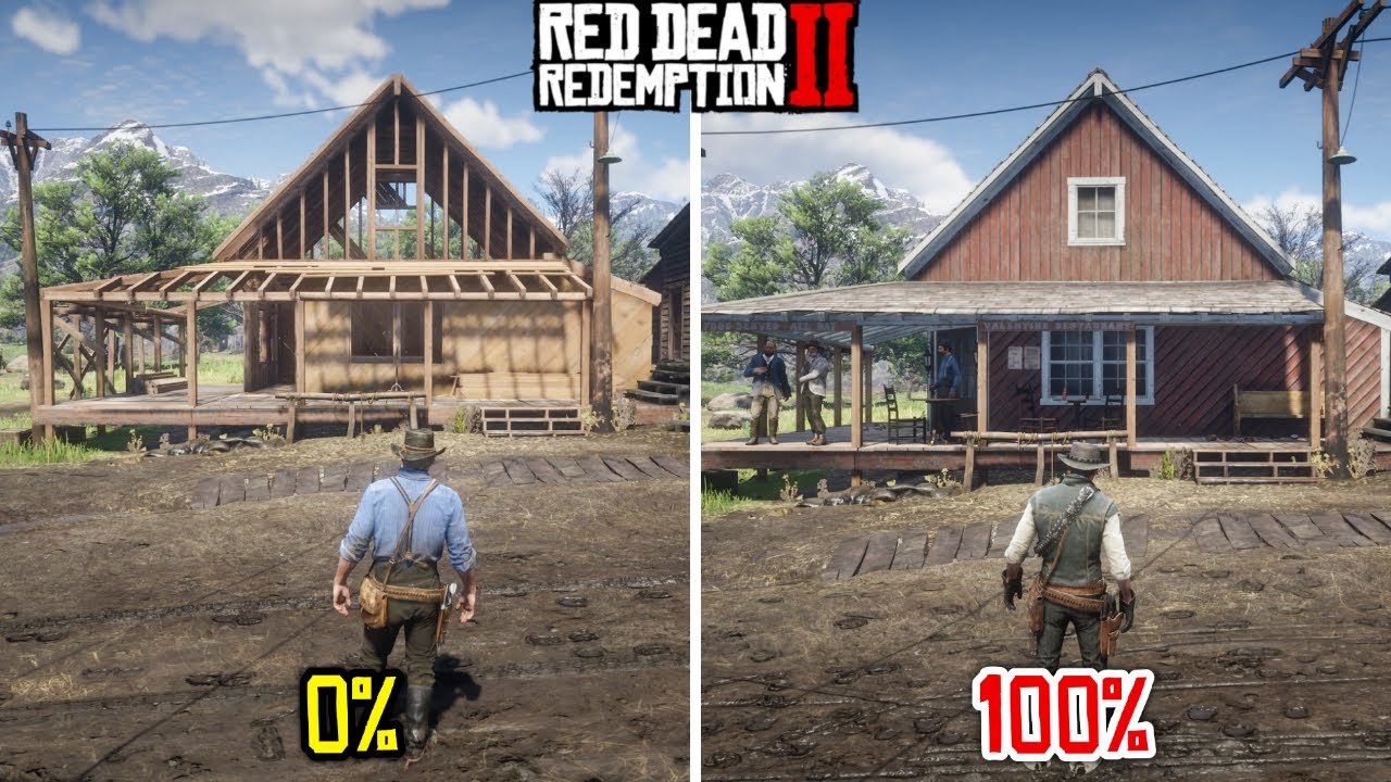 0% VS 100% Map Comparison in Red Dead Redemption 2 - YouTube