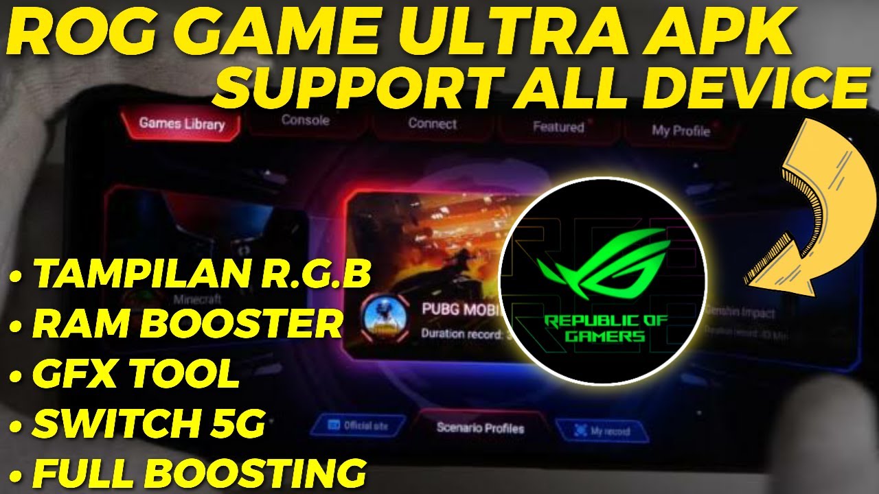SUMPAH KEREN BANGET ‼️GAME MODE ULTRA ROG DENGAN TAMPILAN R.G.B. GAMING ...