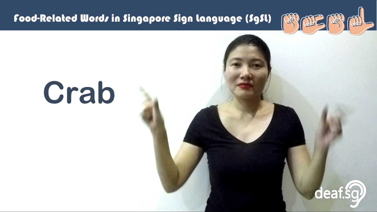 Singapore Sign Language (SgSL) Lesson: Food-Related Words - YouTube