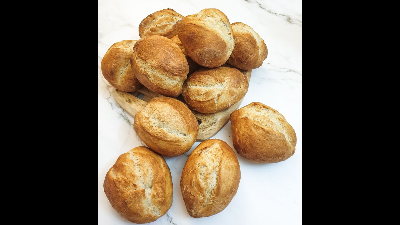 Crusty German bread rolls brotchen - YouTube