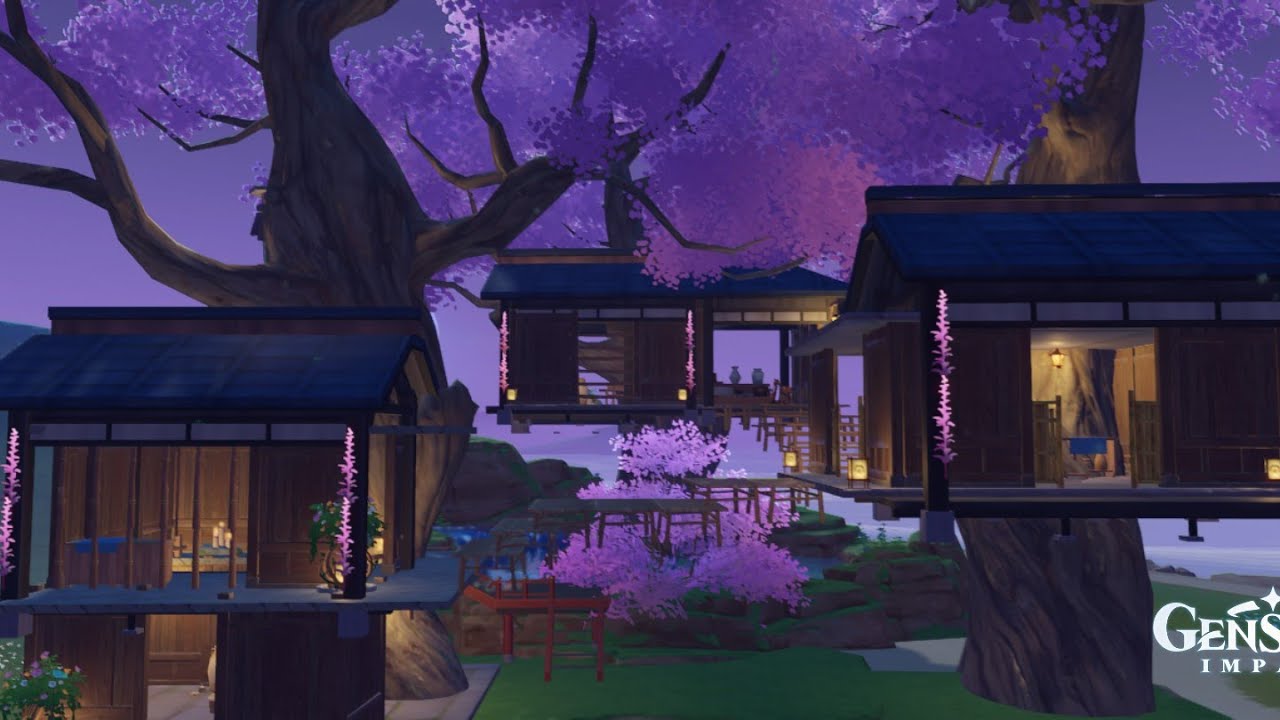 FLOATING TREEHOUSE (Teapot Showcase) (Reverse Build) #genshinimpact ...