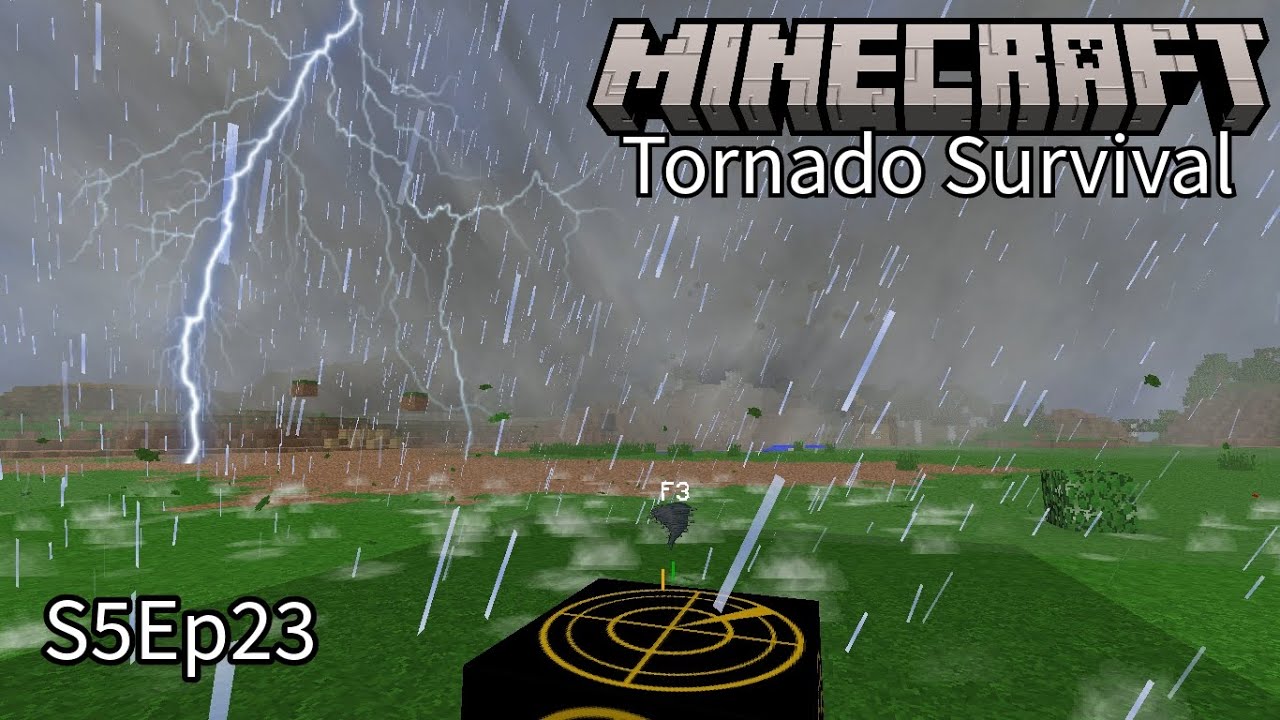 Minecraft Tornado Survival (Localized Weather Mod) S5Ep23: THREE ...