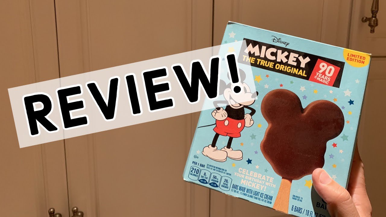 Mickey Premium Ice Cream Bar (Store version) REVIEW - YouTube