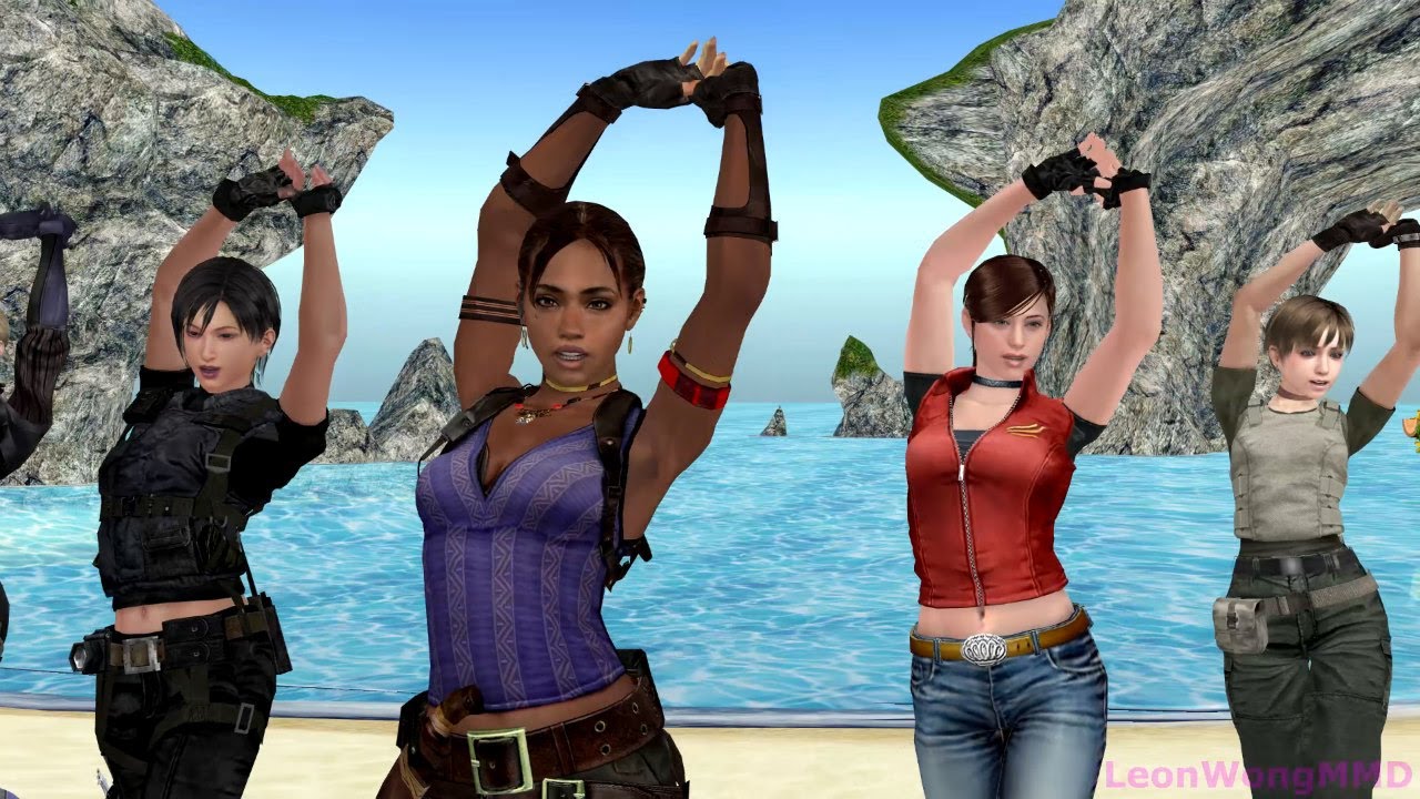 [MMD] TWICE Strategy - Sheva, Ada Wong, Claire Redfield, Jill Valentine ...